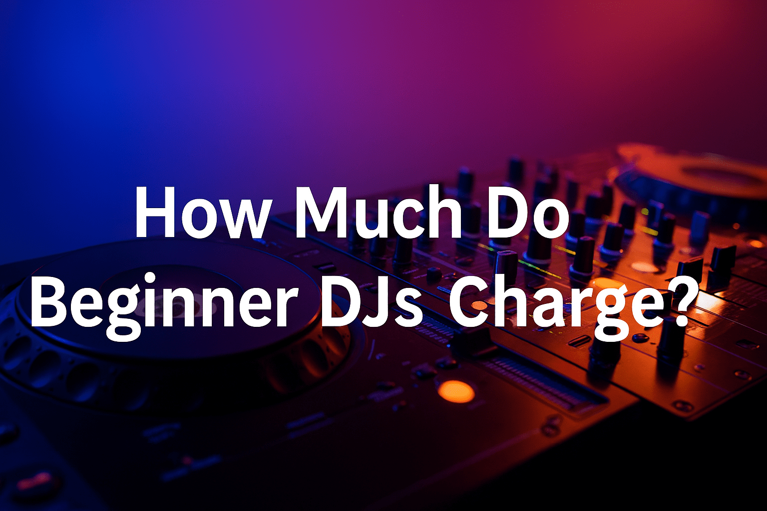 How Much Do Beginner DJs Charge? - Good Time DJ
